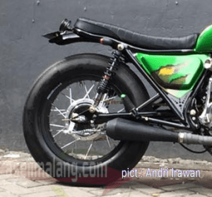 Binter Merzy custom, motor jadul jadi gaul | sekedar coretan