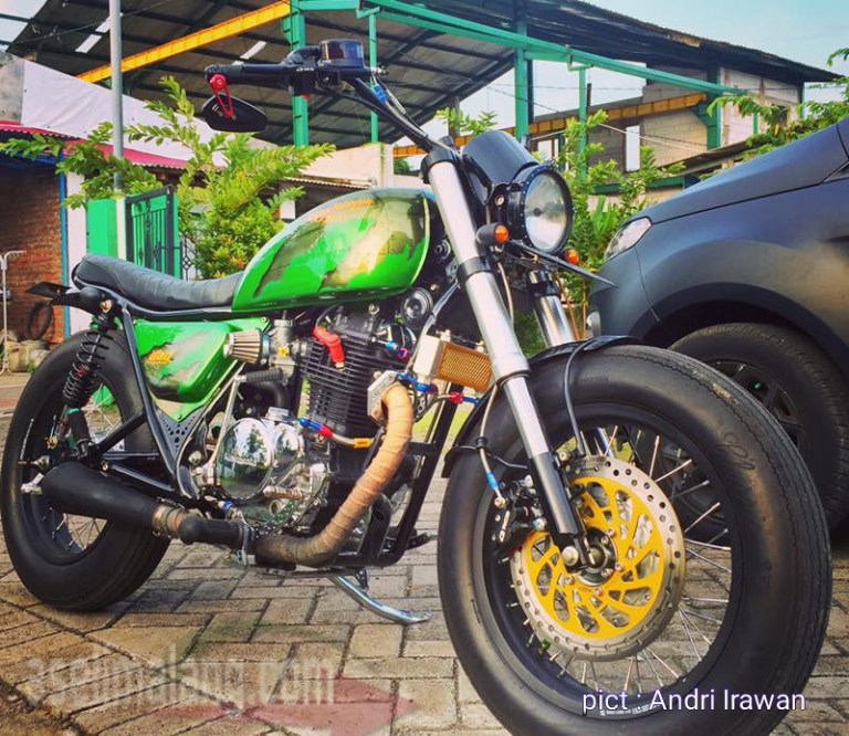 Binter Merzy custom, motor jadul jadi gaul | sekedar coretan