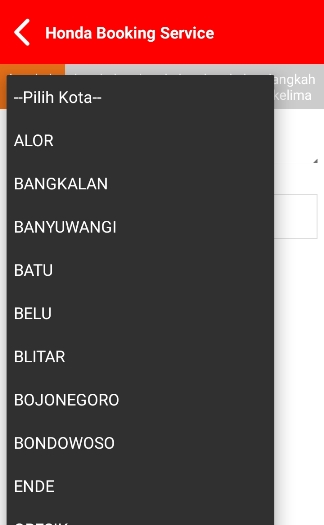 Prosedur booking service motor dengan aplikasi OHC | sekedar coretan