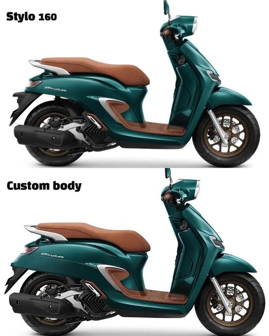 Modifikasi digital Honda New Stylo 160, gampang banget ubah proporsi ...